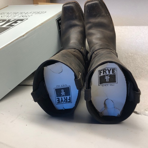 Frye | Shoes | Frye Harness Boots 2r Size 8 Smoke | Poshmark